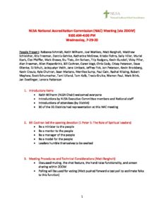 2020 NLSA NAC Meeting Minutes | LuthEd