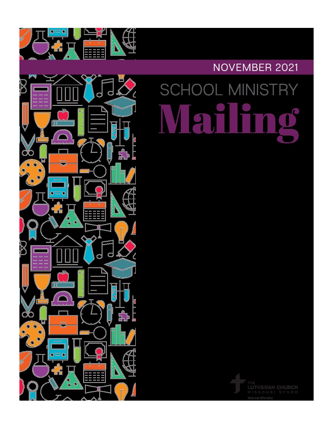November 2021 LCMS School Ministry Mailing | LuthEd
